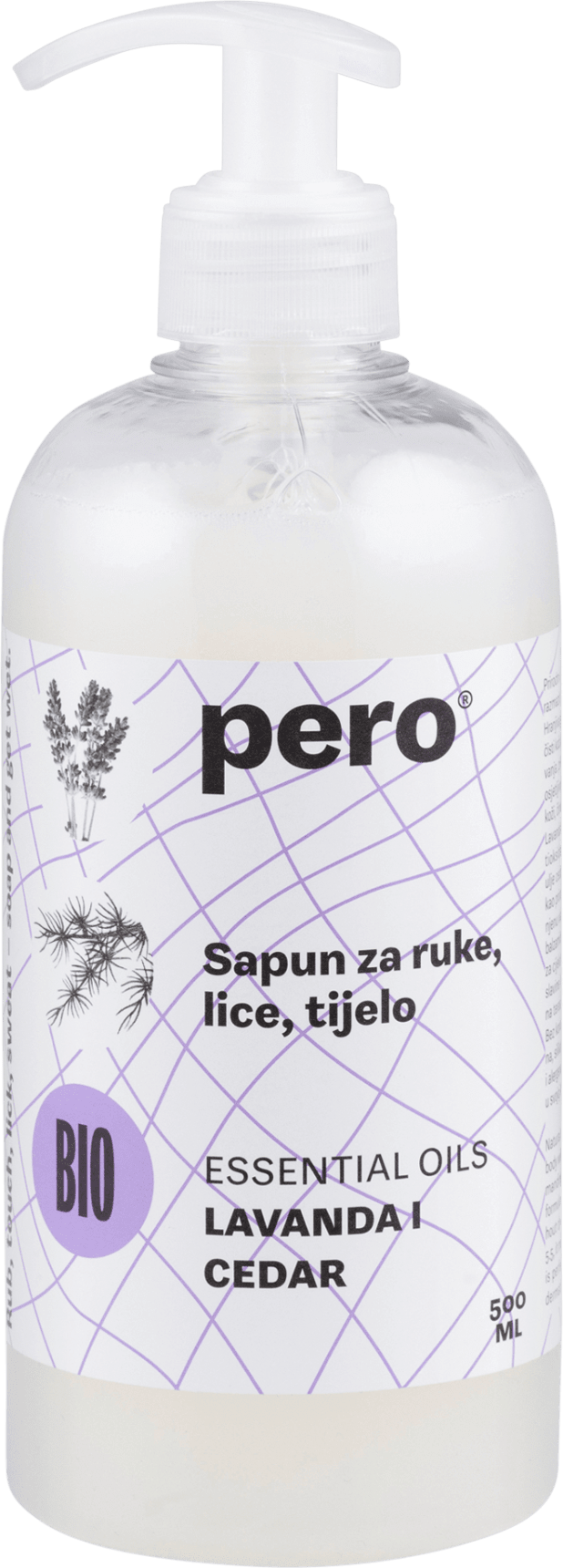 Bio sapun za ruke, lice i tijelo - lavanda i cedar