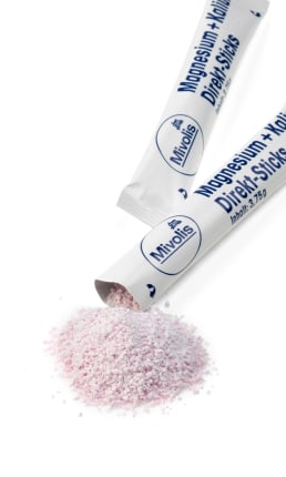 Mivolis Magnesium + Kalium Direkt-Sticks 30 Sticks, 112,5 g dauerhaft ...