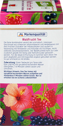 dmBio Früchte-Tee Waldfrucht (20x2,5g), 50 g dauerhaft günstig online ...