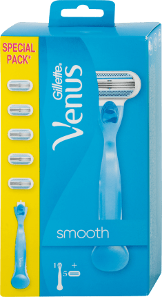 Gillette Venus dámský holicí strojek Smooth + 5 náhradních hlavic, 1 ks ...